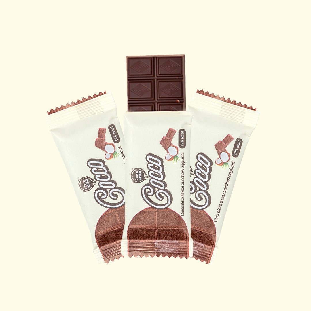Tavolette al cocco senza zuccheri aggiunti Choco Zero – ChocoZero